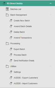 Setup and Menus - Reality Solutions Documentation